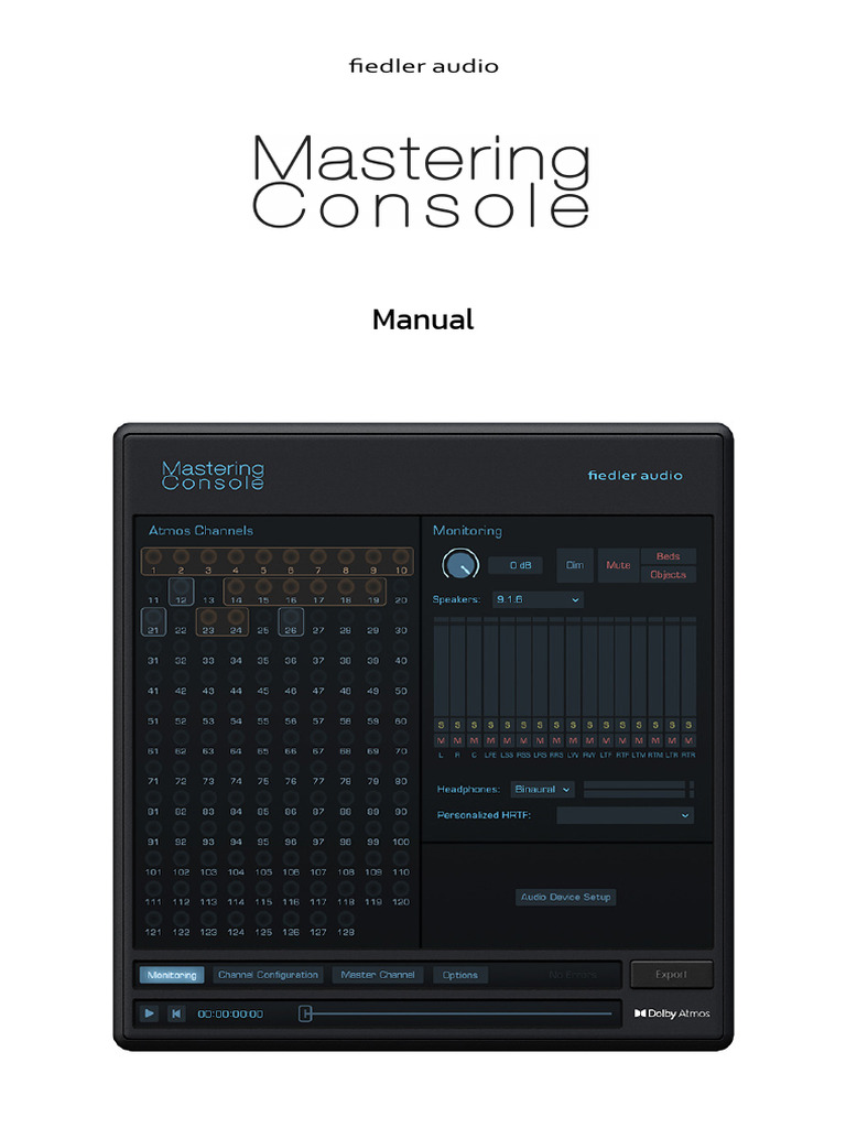 Mastering Console User Manual | PDF | Equalization (Audio) | Computing