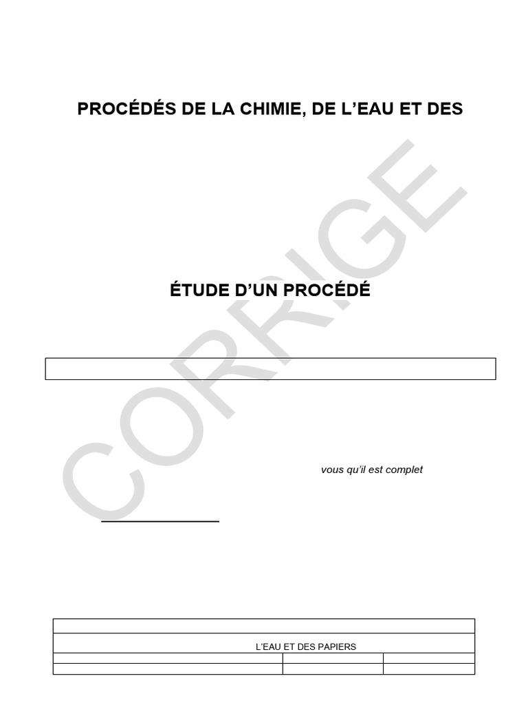 Pcepc 2021 E2 Dossier Corrige Copie | PDF