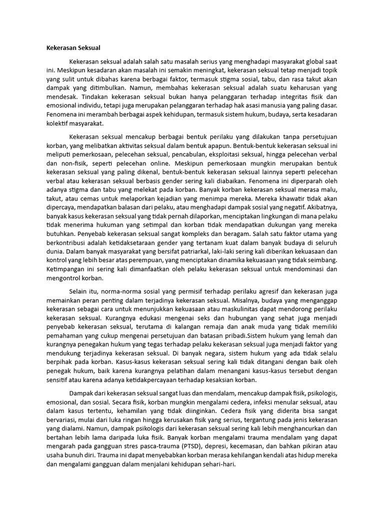 Kekerasan Seksual | PDF