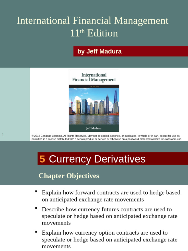 Chapter 05 - Currency Derivatives Jeff | PDF