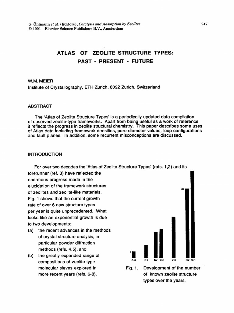 Meier - Atlas of Zeolite Structure Types | PDF