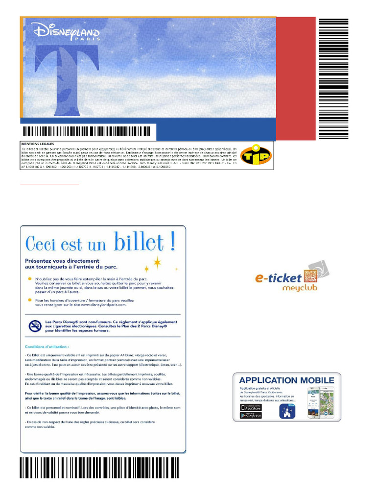 Billet Disney | PDF