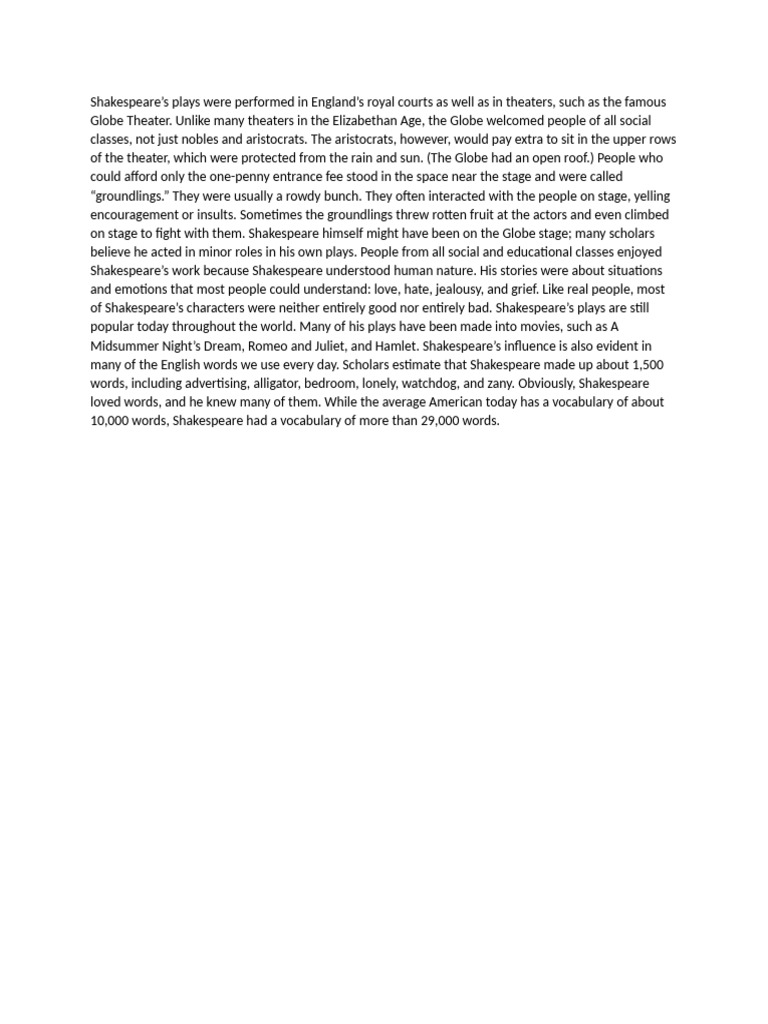Shakespeare | PDF