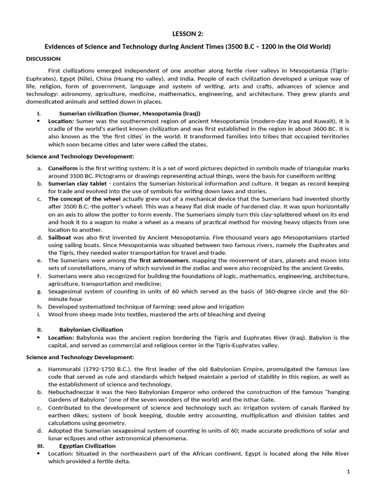 Lesson 2 and 3 | PDF