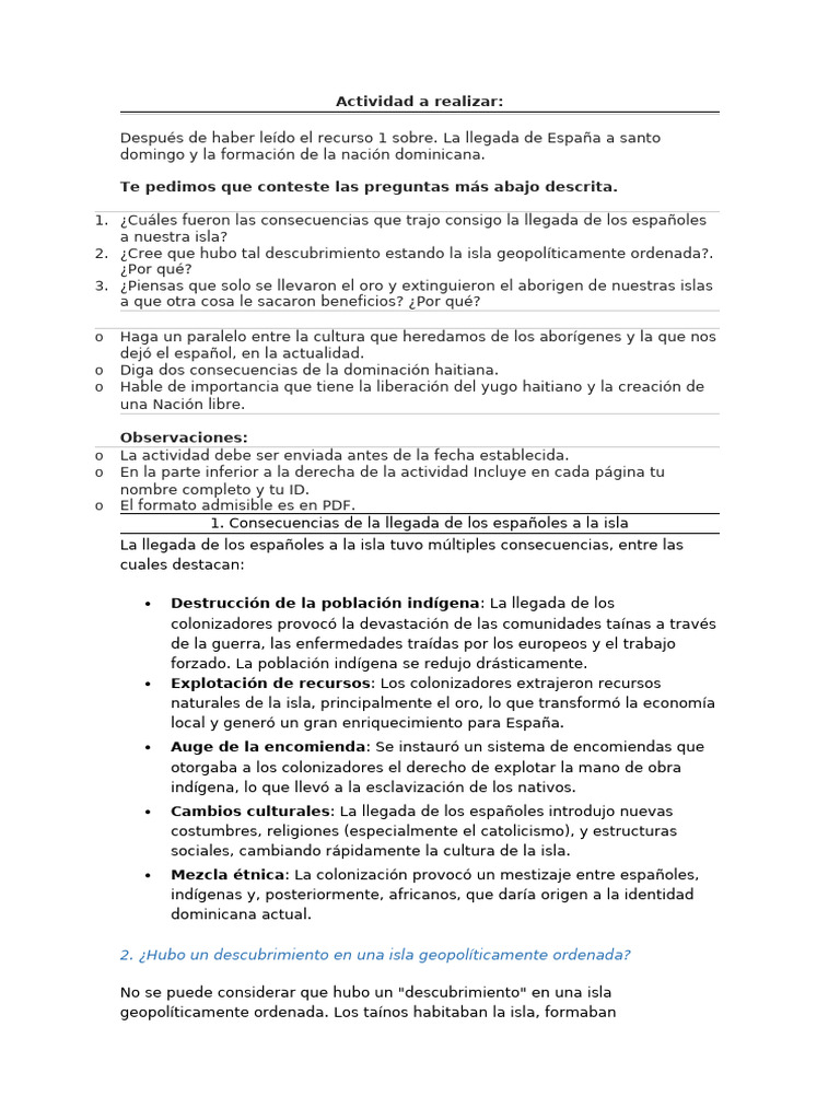 Actividad a realizar | PDF