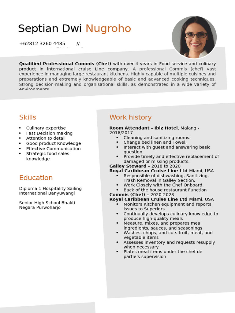 Commis CV | PDF