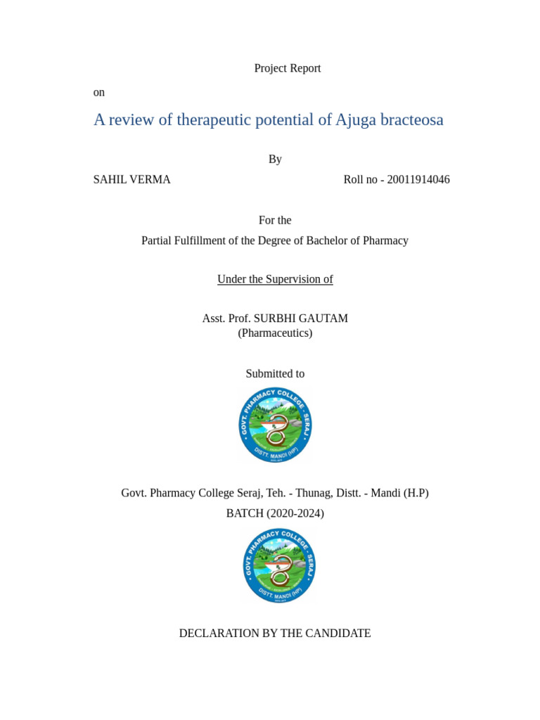 Ajuca Bracteosa | PDF