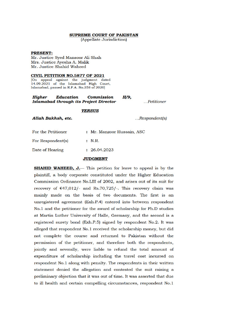SC Timebar Rule | PDF