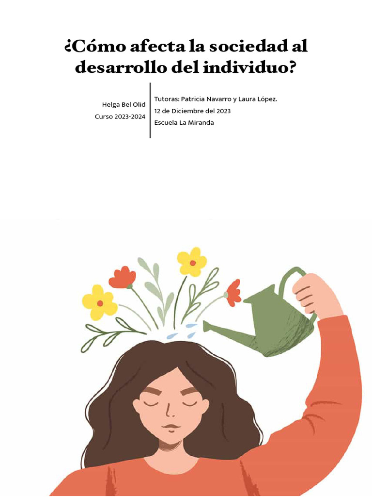 ¿Cómo Afecta La Sociedad Al Desarrollo Del Individuo? | PDF | Sociedad | Estoicismo