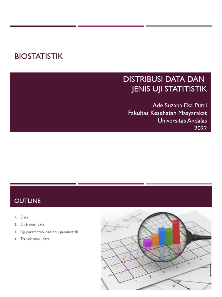 Distribusi Data Dan Uji Statistik | PDF