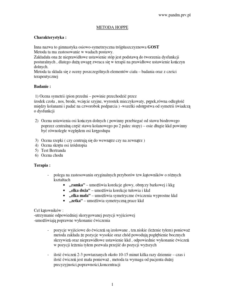 Metoda Hoppe | PDF