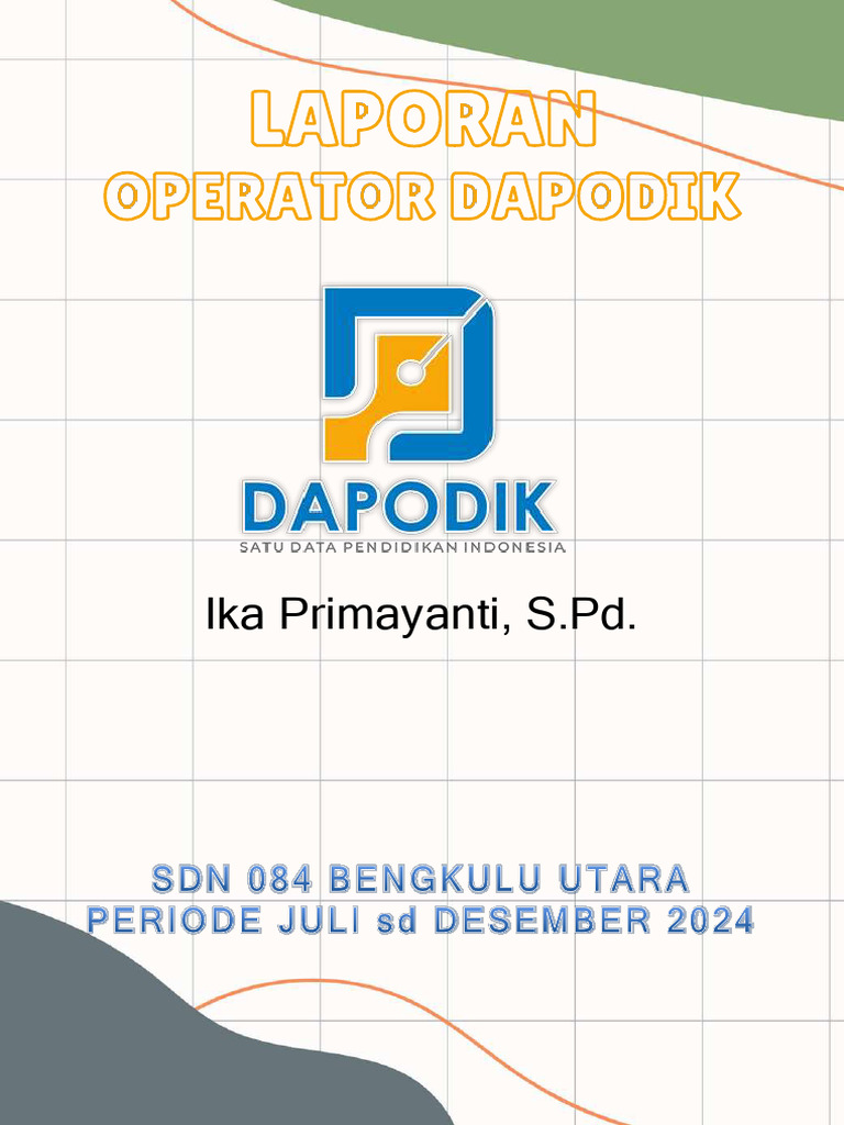Laporan Operator Dapodik | PDF