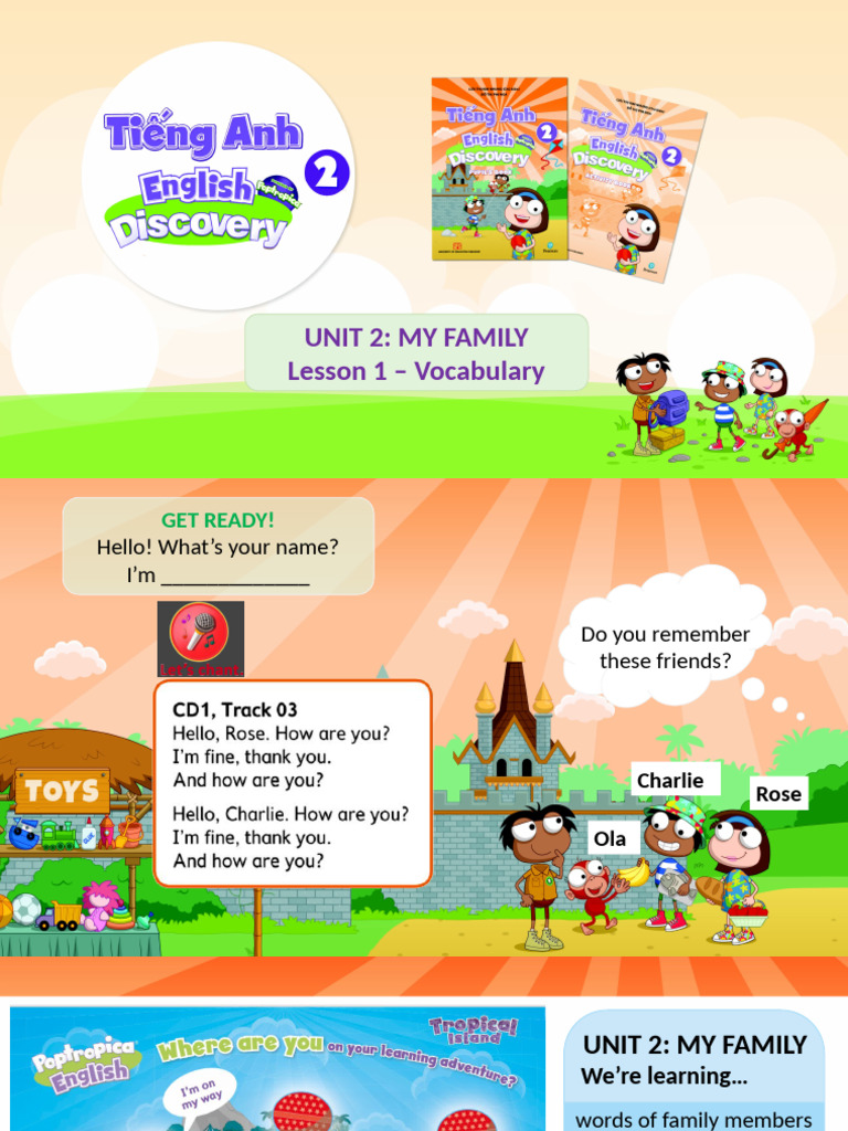 Unit 2: My Family Lesson 1 - Vocabulary | PDF
