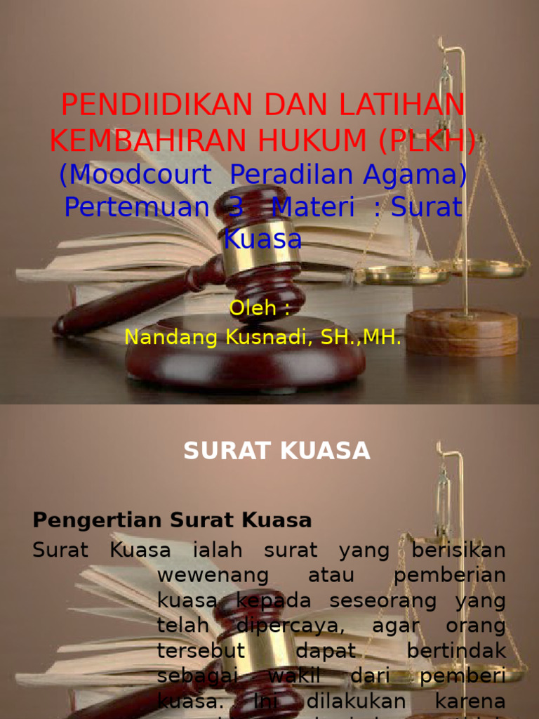 Jenis dan Fungsi Surat Kuasa Hukum | PDF | Politik | Ilmu Sosial