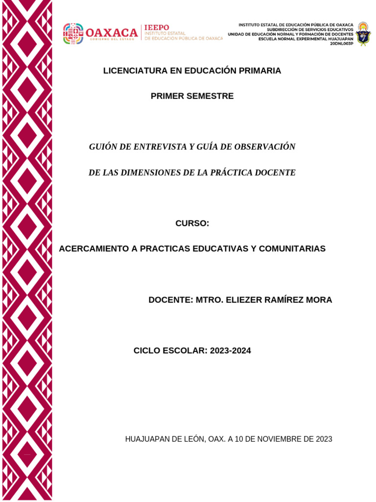 Guion de Entrevista General | PDF