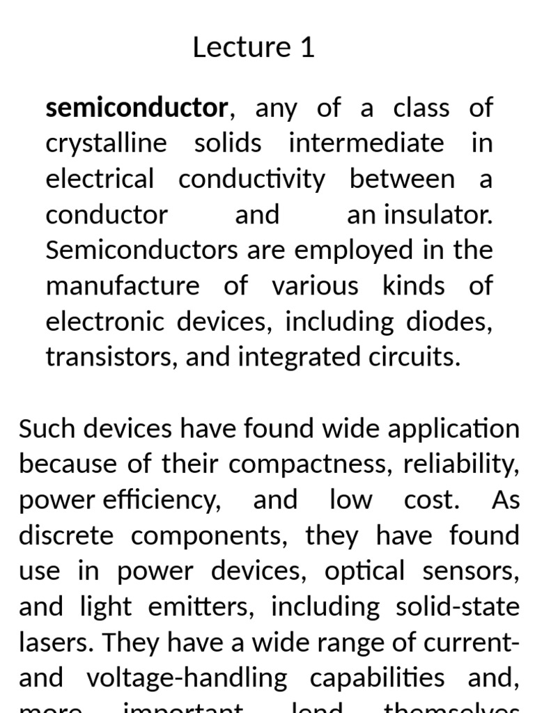 Semiconductors All | PDF | P–N Junction | Semiconductors