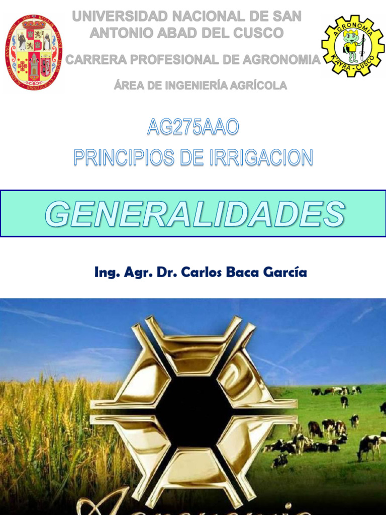 01-Generalidades 2016-I | PDF