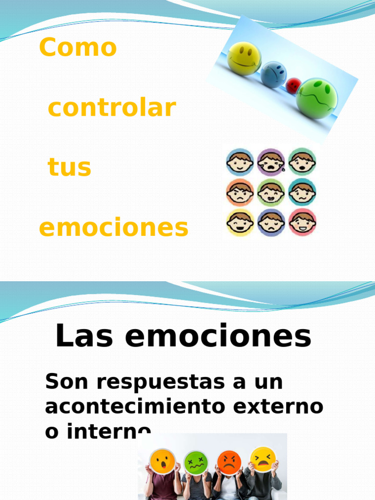 Como Controlar Tus Emociones | PDF