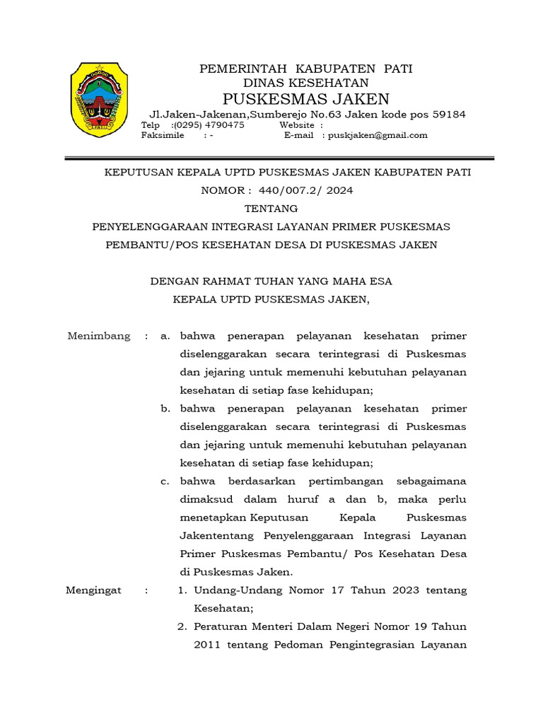 SK Pustu PKD Jaken New | PDF