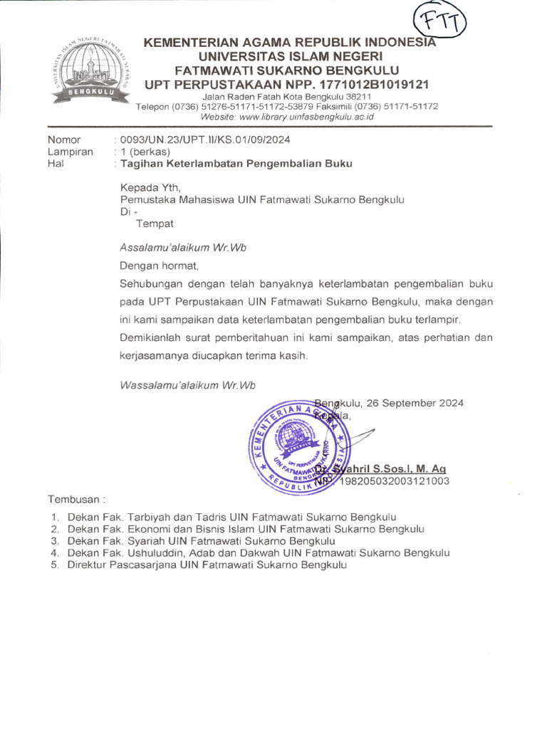 Tagiha Buku Mahasiswa FTT | PDF