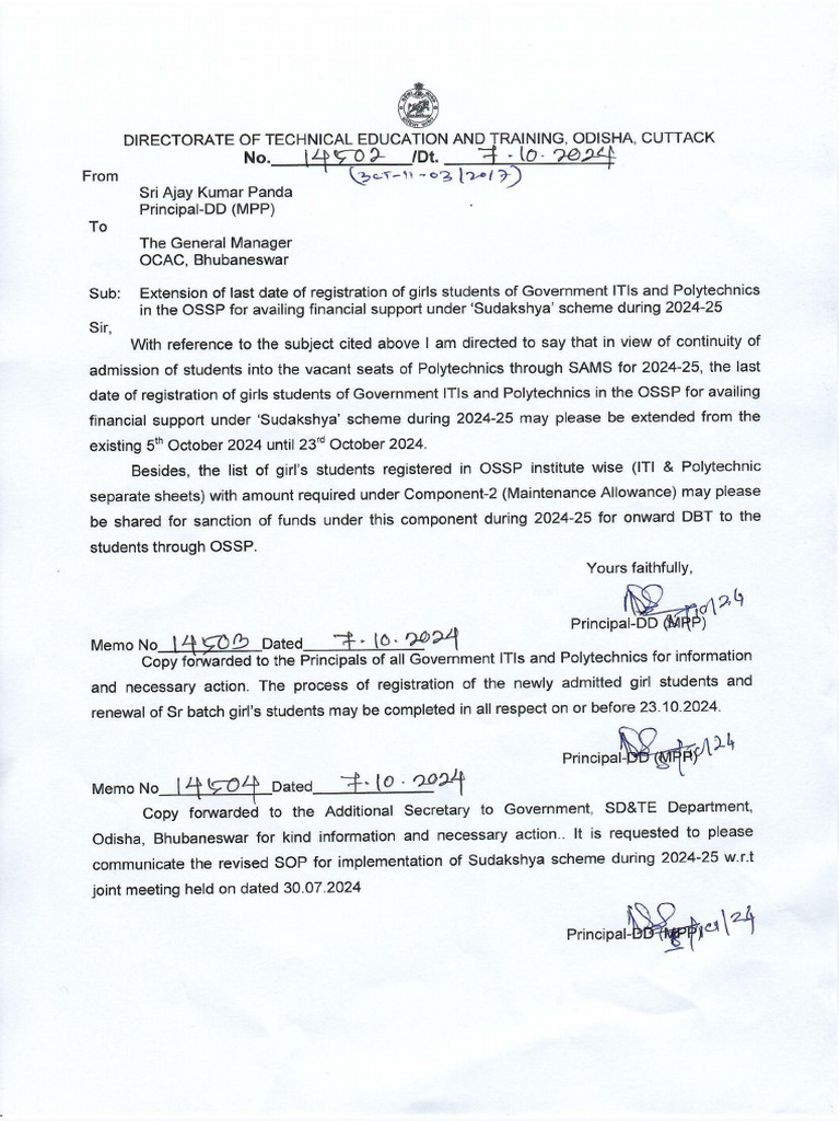 Sudakshya Extension of Last Date | PDF