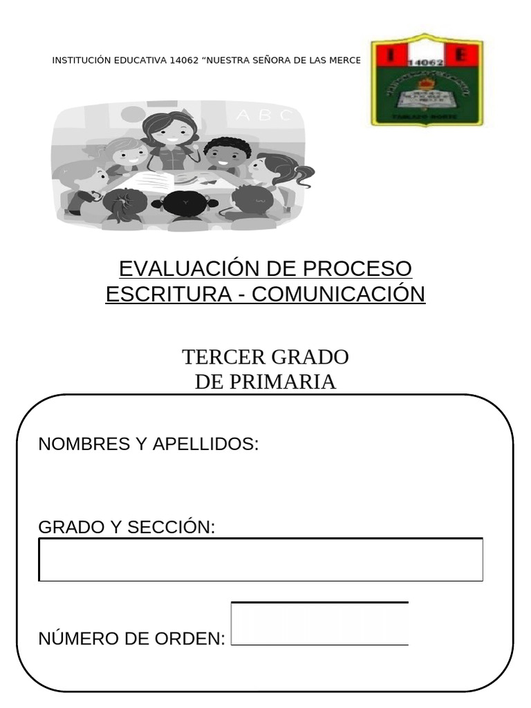 Evaluación Escritura Comunicación Pdf