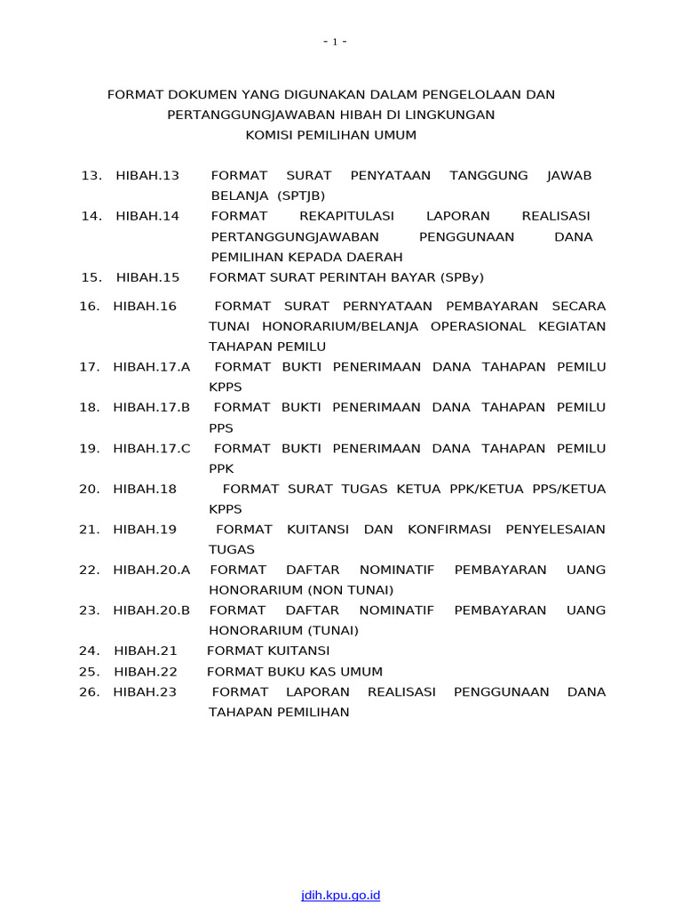 Format SPJ Pilkada 2024 | PDF