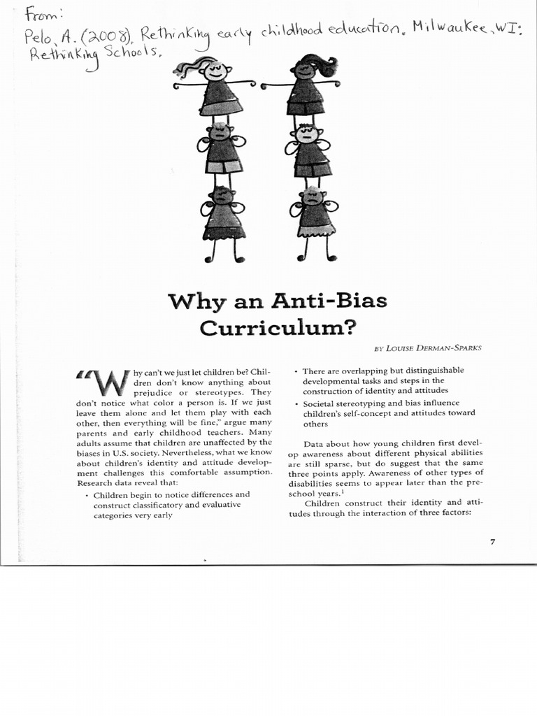 Why an Anti-Bias Curriculum | PDF