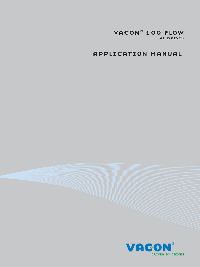 Vacon 100 FLOW Application Manual DPD01083D UK | PDF