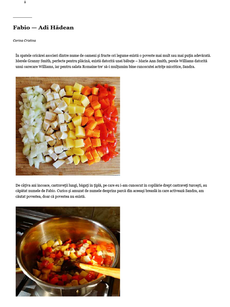 Fabio Sau Ciorba de Muraturi - Adi Hadean | PDF