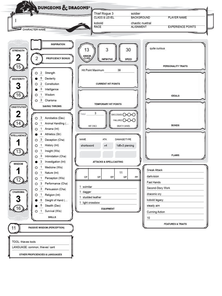 I - Roll20 Characters | PDF