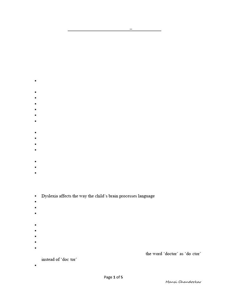 Concept of Learning Disability Handouts - 22 July 2024 | PDF | Learning ...