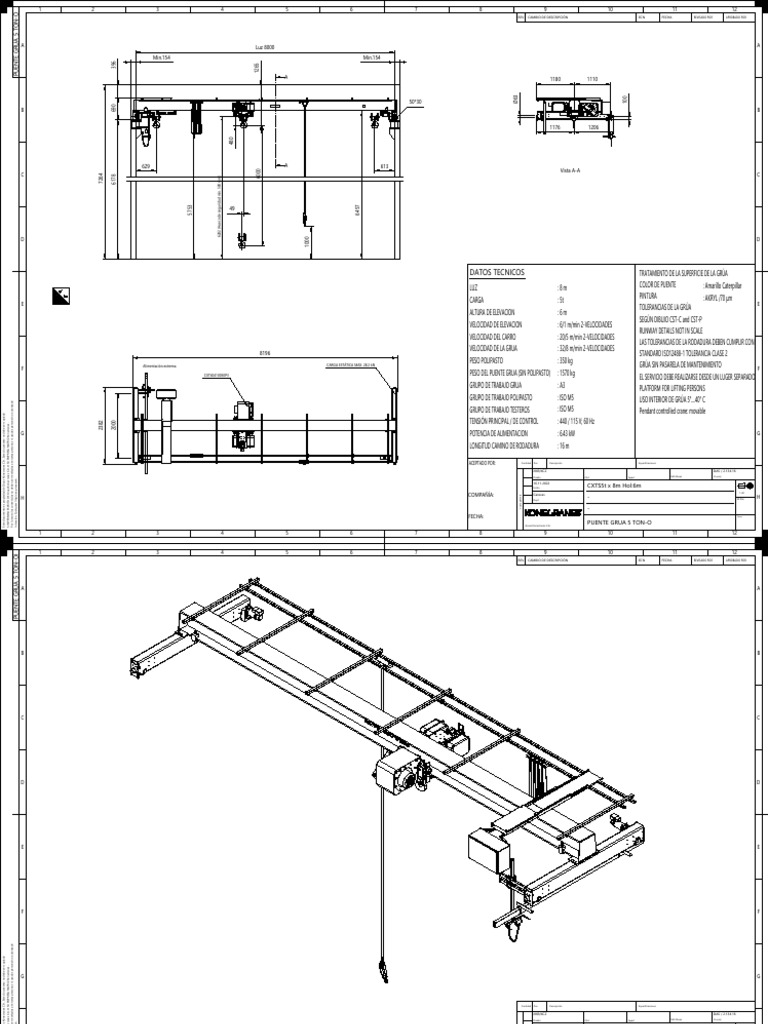 PUENTE GRUA 5 TON-O rev 1 | PDF