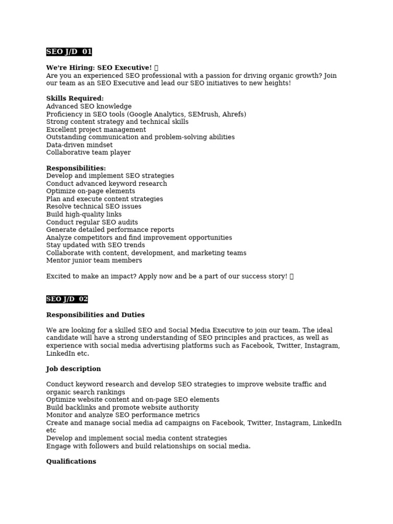 SEO JD 14aug | PDF | Search Engine Optimization | Popular Culture ...