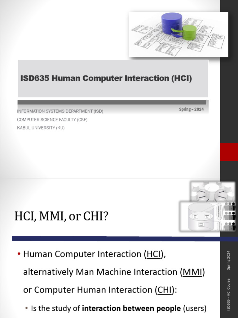 ISD635 HCI - Slides1to138 | PDF
