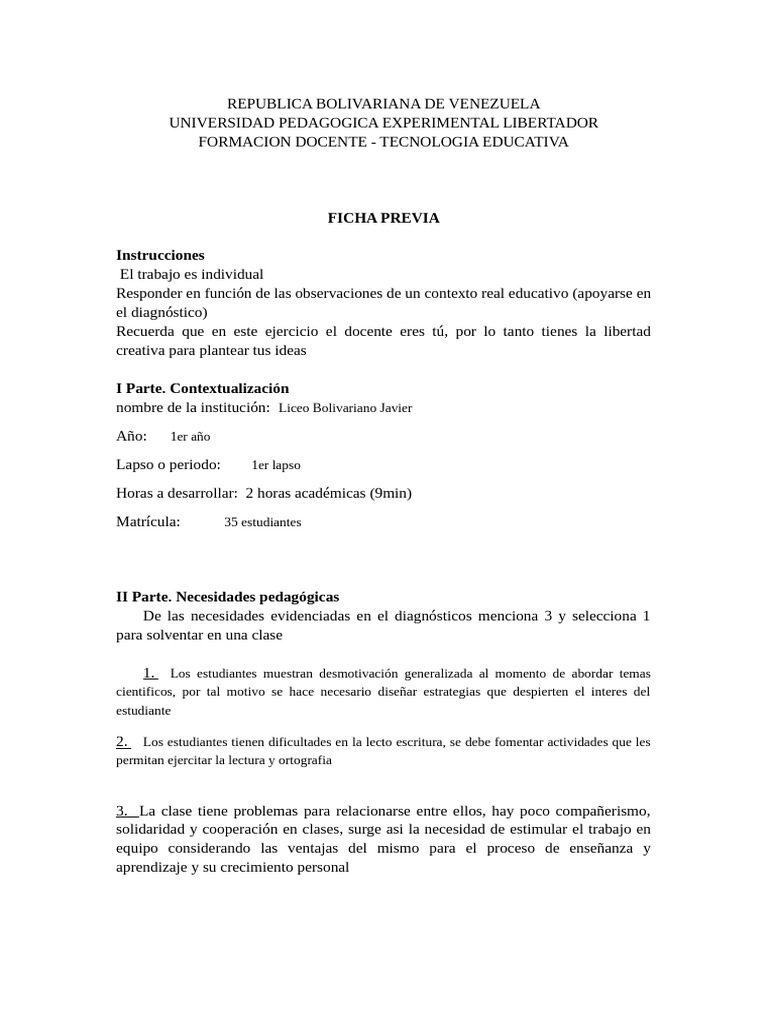 Ficha Ejemplo Para El Taller | PDF