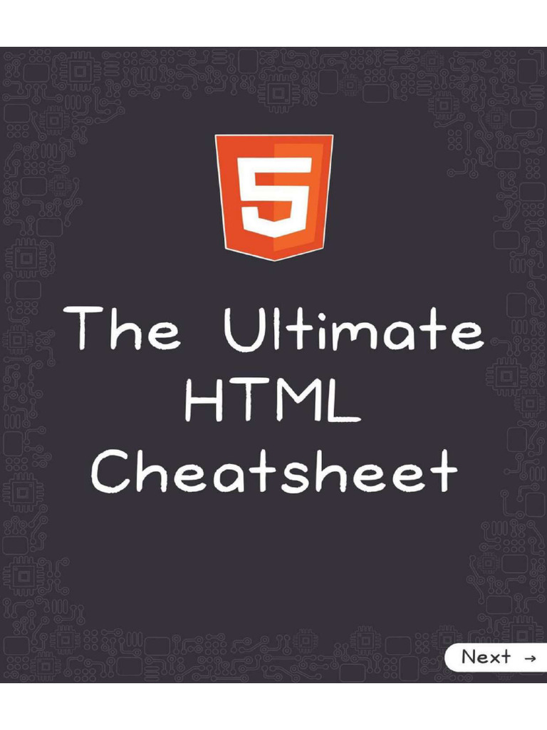 ? Ultimate HTML Cheat Sheet ?? | PDF ? Ultimate HTML Cheat Sheet ?? | PDF