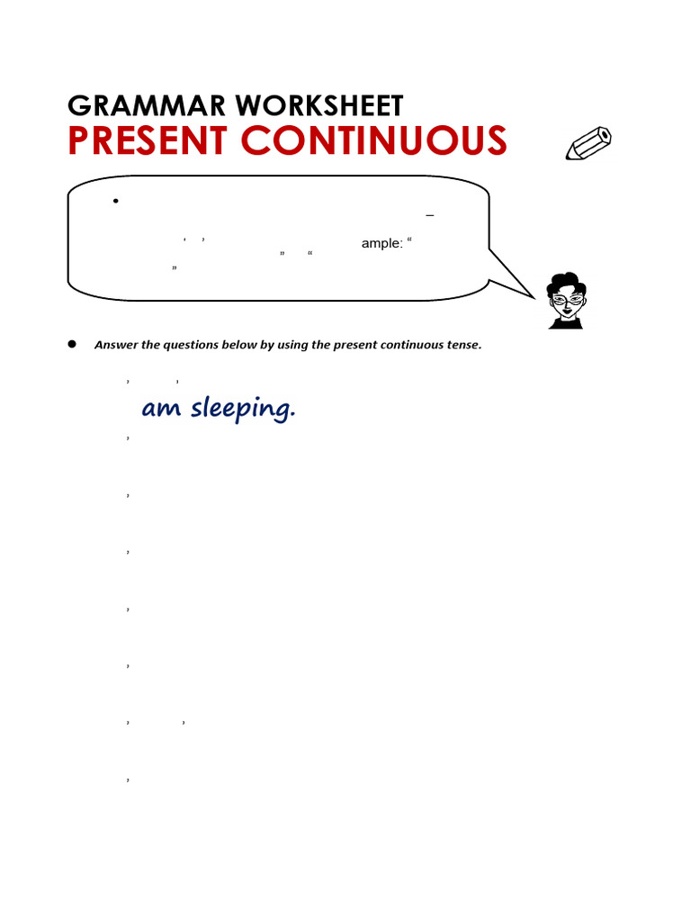 Atg Worksheet2 Presentcont | PDF