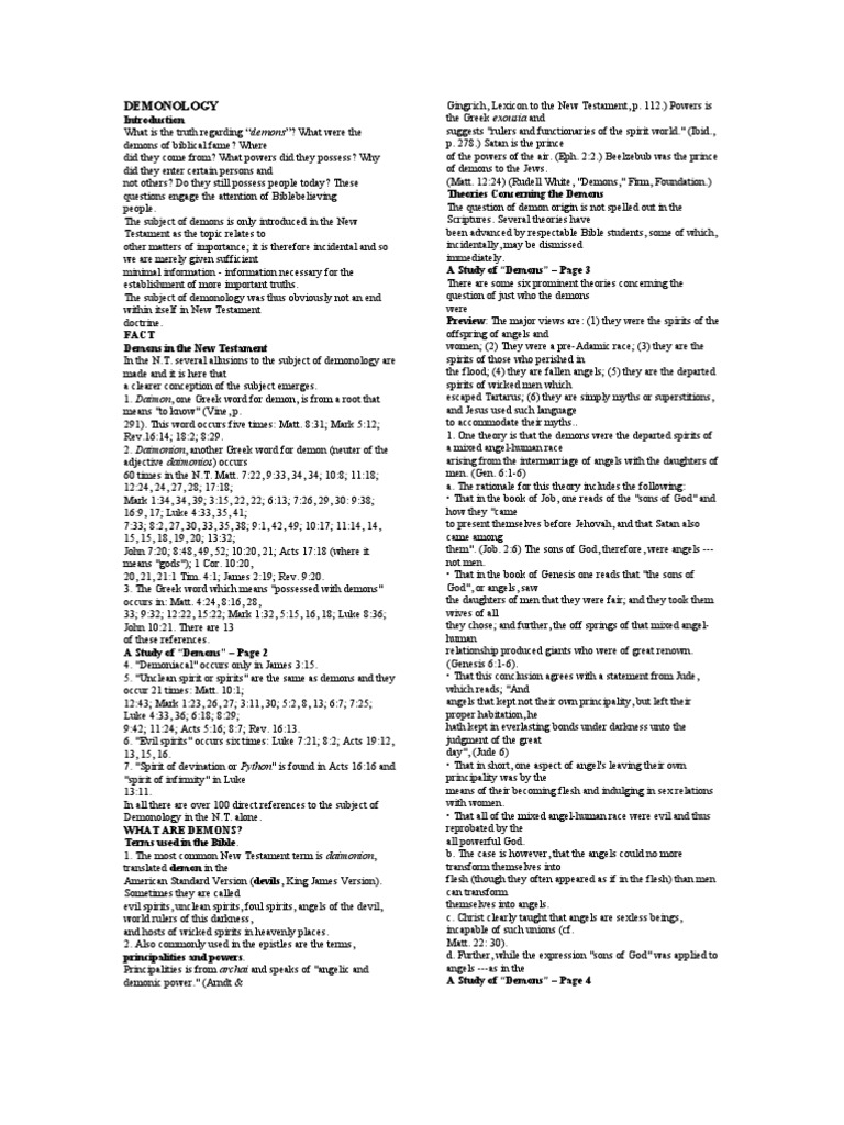 A Comprehensive Examination of Demonology: Origins, Characteristics ...