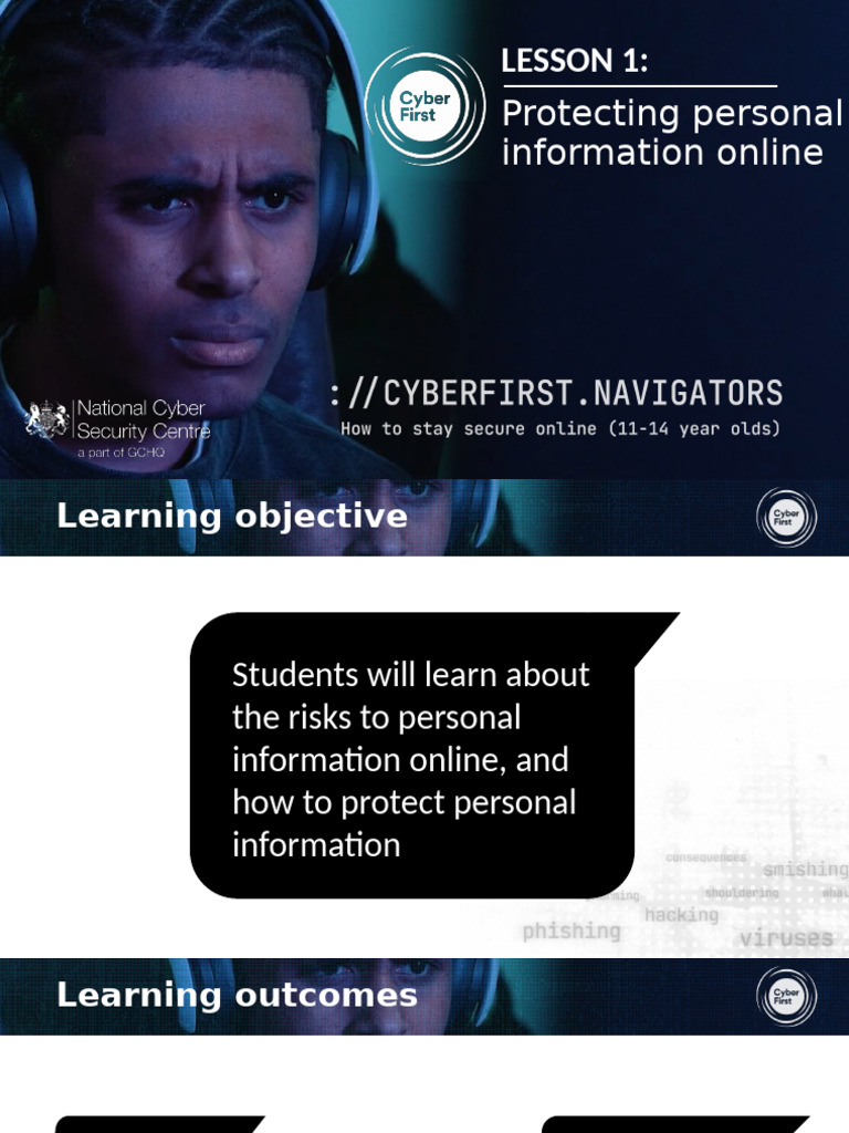 CyberFirst Navigators Lesson 1 Presentation | PDF