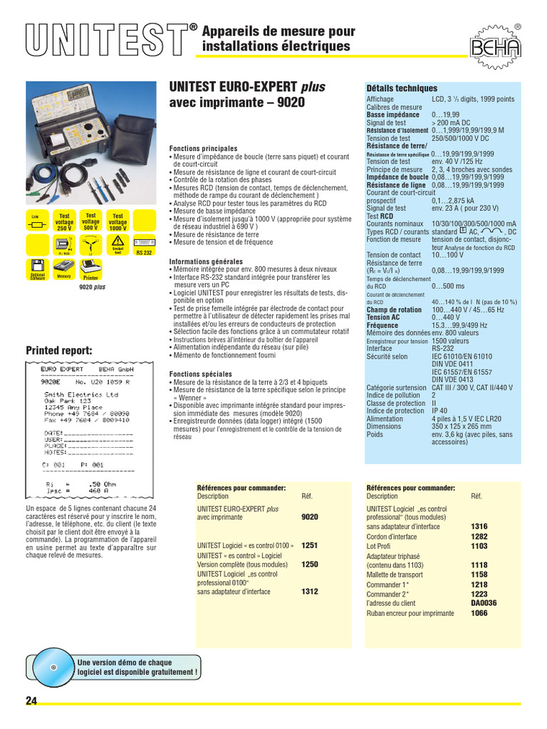 Beha Unitest Expert F | PDF