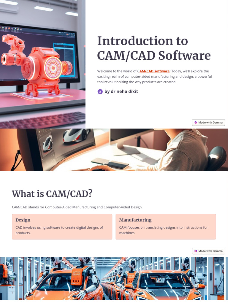 Overview of CAM/CAD Software Benefits | PDF | Computer Aided Design ...