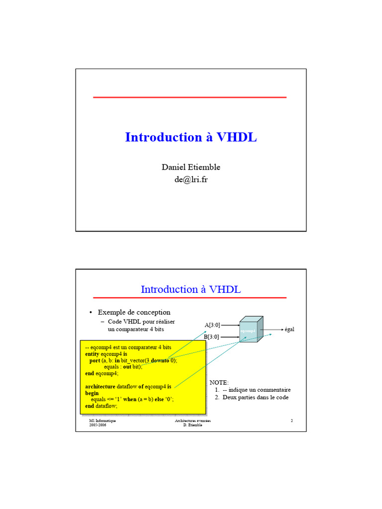 Intro VHDL | PDF