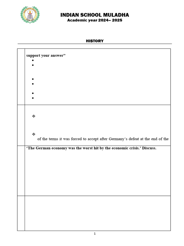 Nazism and The Rise of Hitler Class 9 Notes | PDF