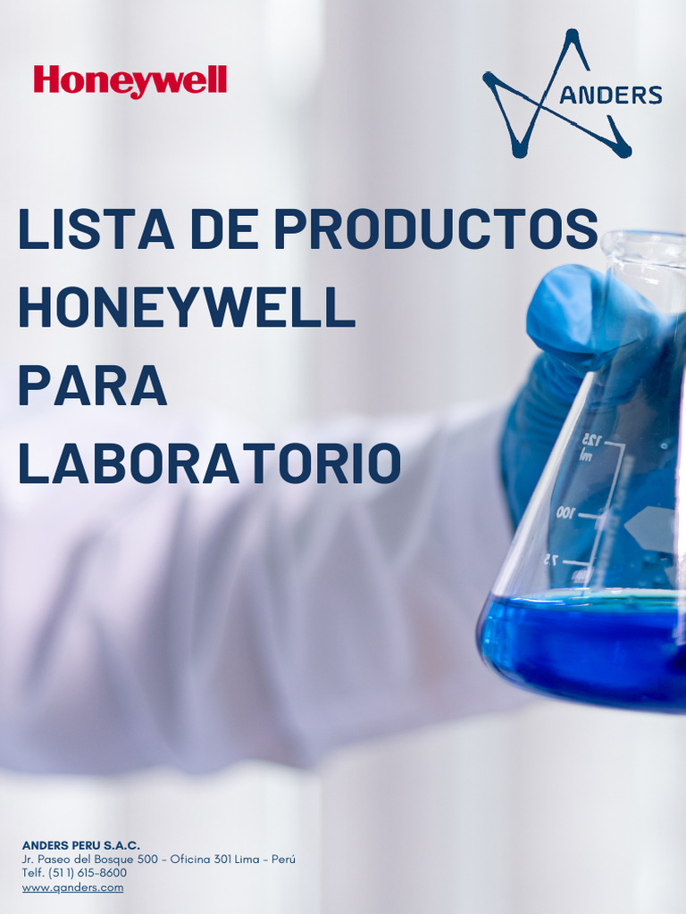 Lista de Productos Honeywell para Laboratorio: Anders Peru S.A.C | PDF ...