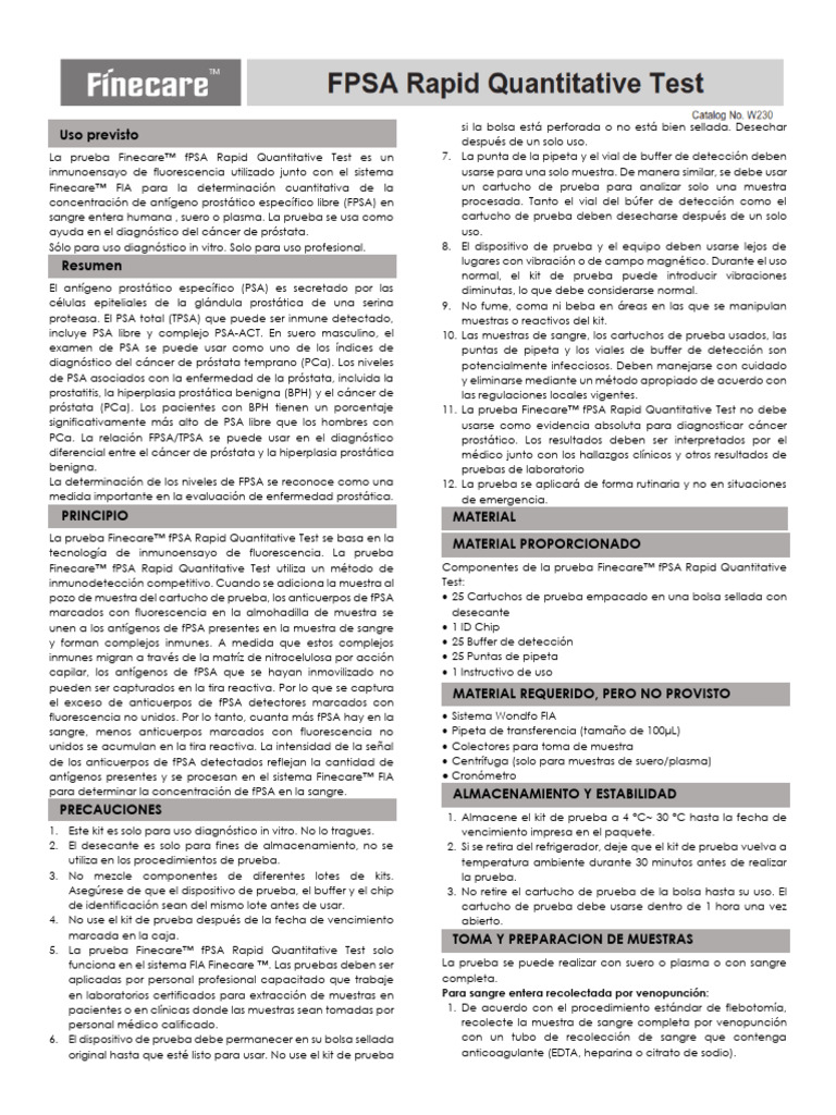 Fpsa Inserto Español | PDF