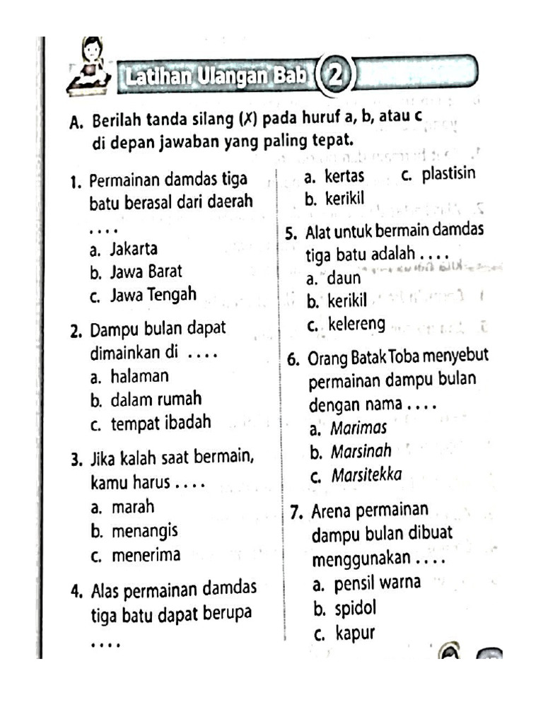 LATIHAN PLBJ BAB 2 KELAS 2 | PDF