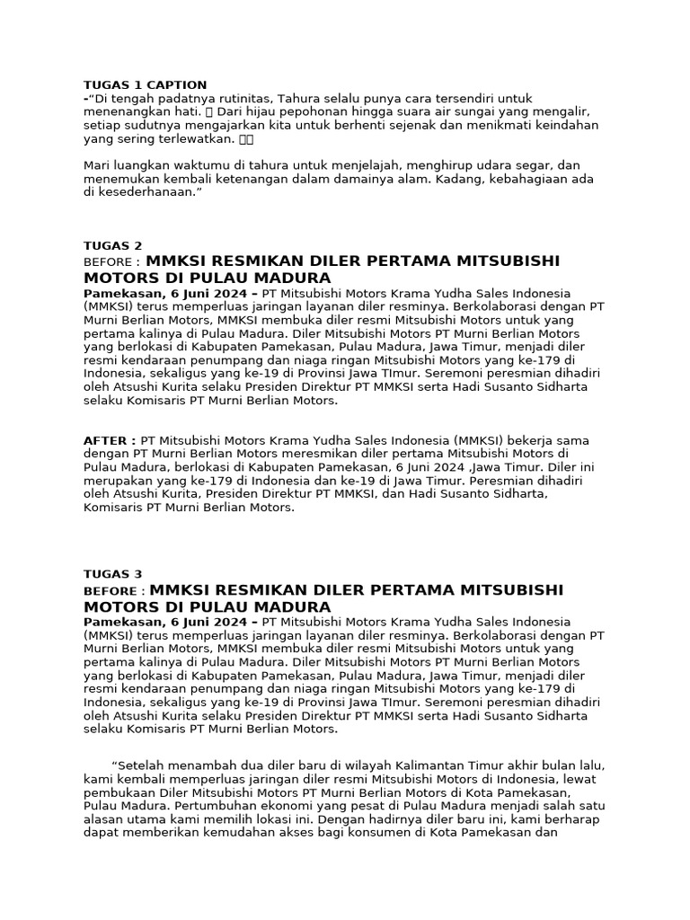 Tugas Matkul Penulisan | PDF