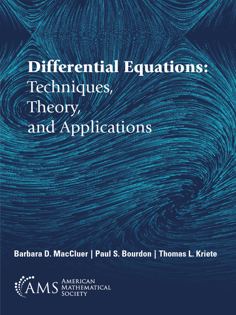 Differential Equations _ Techniques, Theory, And Applications-Bourdon ...