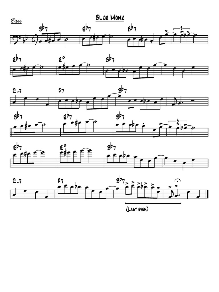 Blue Monk-Bass | PDF
